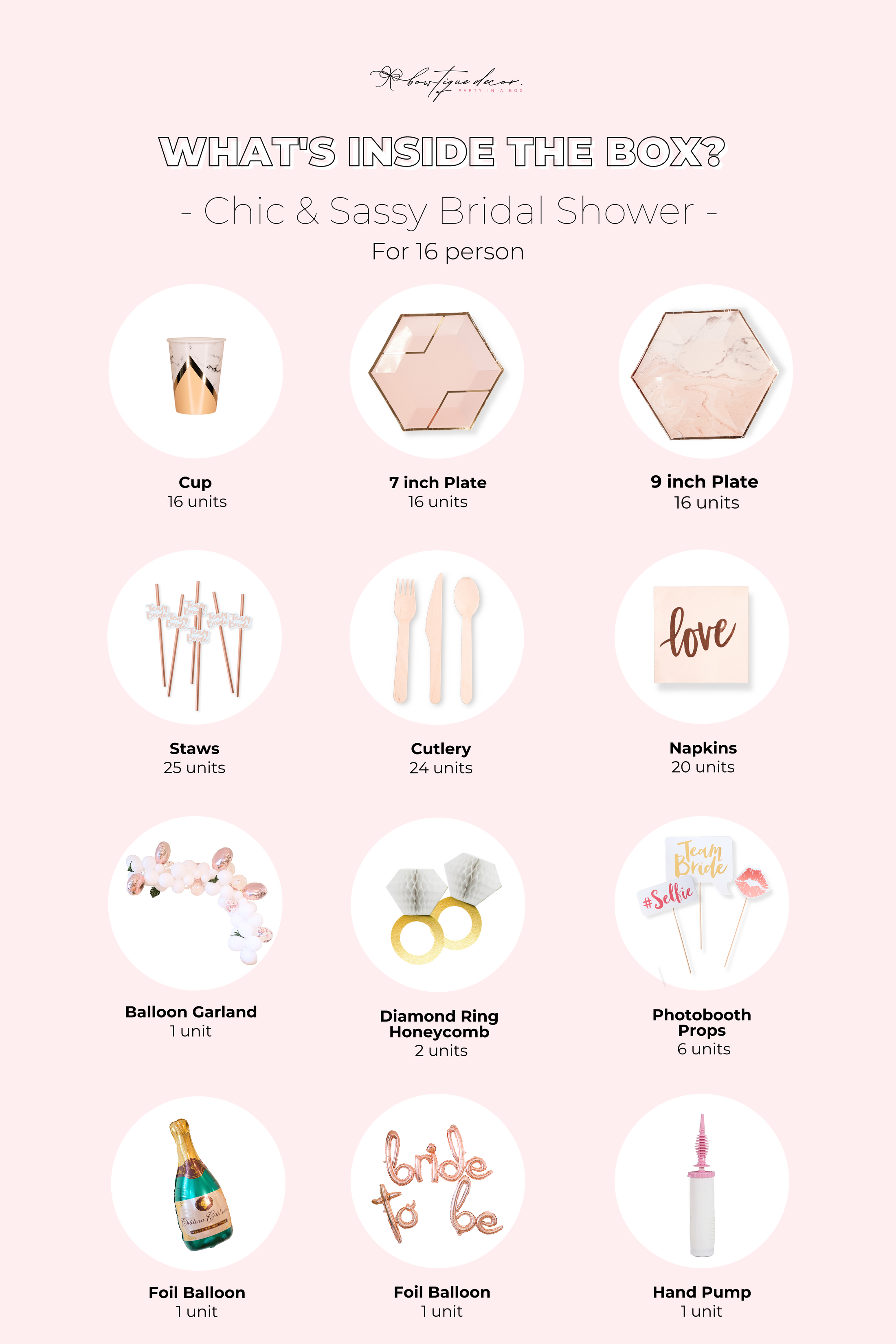 Chic & Sassy Bridal Shower Box | Bowtique Decor